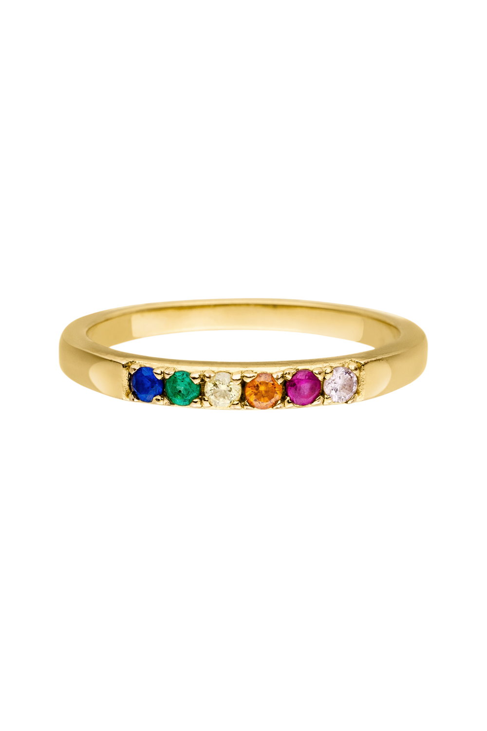 Rainbow Passion Ring 18K Gold Plated